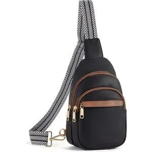 Bags | Leather Sling Black Bag Women Small Crossbody Fanny Pack ...